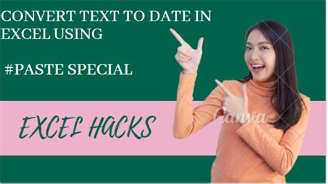 How To Convert Text To Date Using Paste Special Excel Main Text Ko
