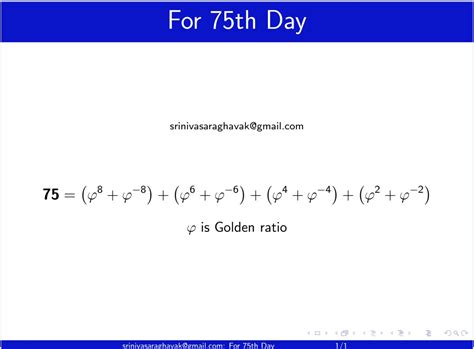 Srinivasa Raghava K On Linkedin On The 75th Day Of The Year Here Is A