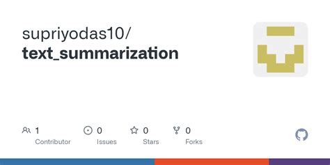 Github Supriyodas10textsummarization