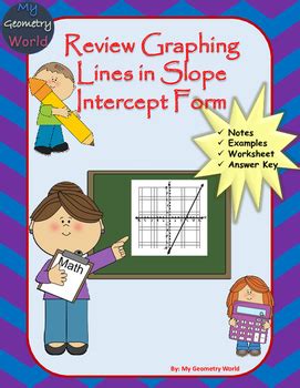 Algebra 1 Worksheet Review Graphing Linear Equations By My Geometry World