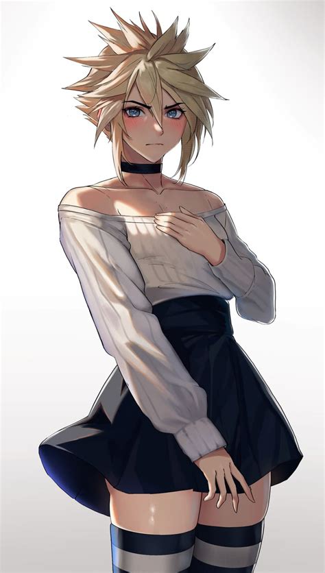 Fembabe Cloud In 2024 Character Portraits Cute Guys Cute Anime Guys