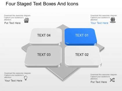 Four Box Layout PowerPoint Presentation And Slides SlideTeam