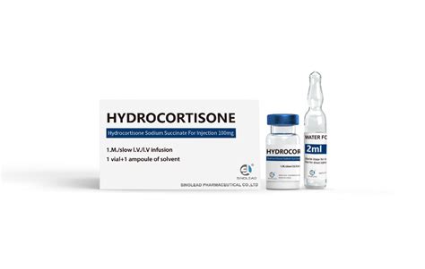Hydrocortisone Sodium Succinate For Injection 100mg 1vial 2ml Wfi Box Hydrocortisone And Sodium