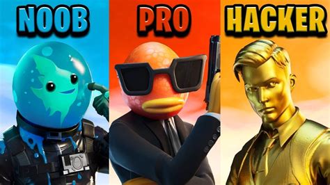 NOOB Vs PRO Vs HACKER Fortnite YouTube