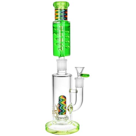 Pulsar 13” Wig Wag Glycerin Stacker Freezable Bong Caliconnected