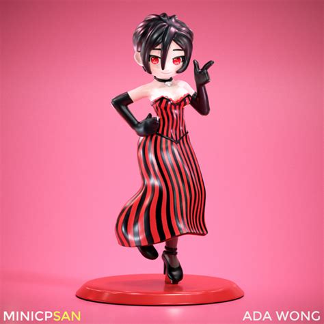 3d File Mini Ada Wong Dress Outfit 03 Residual Evil Game Figure 3d Printing 👗 ・3d Printing