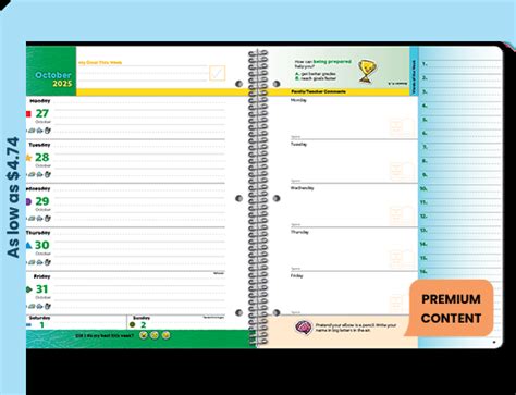 Foundations Primary Block 25 26 School Datebooks