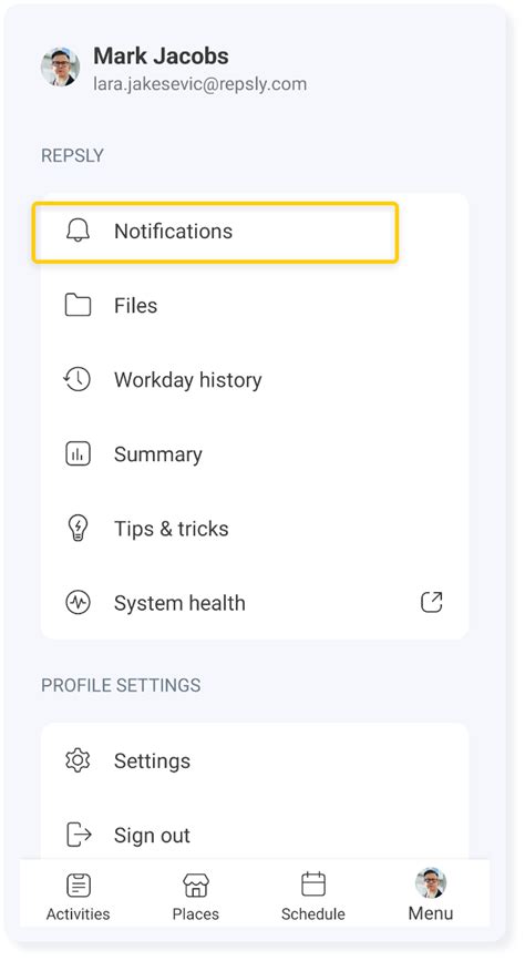 How To Mute Notifications On The Mobile App Repsly Knowledge Base