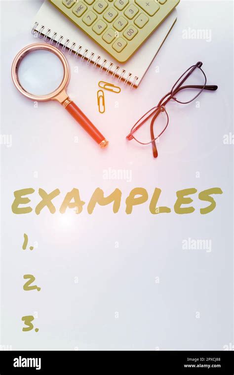 Conceptual Display Examples Word For Photo Sample Model To Follow