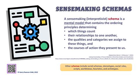 sensemaking schemas frames and mental models