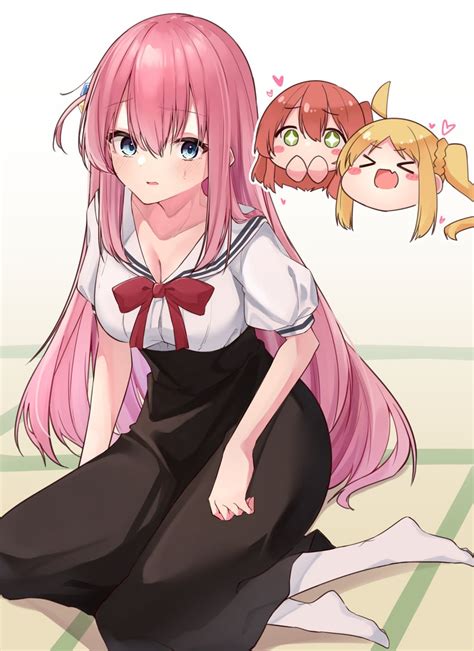 Gotoh Hitori Kita Ikuyo And Ijichi Nijika Bocchi The Rock Drawn By Usa Otome Danbooru