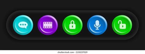 Apps Icon Set Ui Buttons Vector Stock Vector Royalty Free Shutterstock