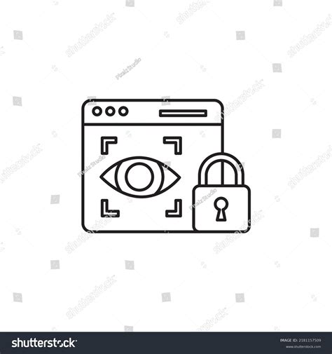 Cyber Identity Icon Outline Style Design Stock Vector Royalty Free 2181157509 Shutterstock