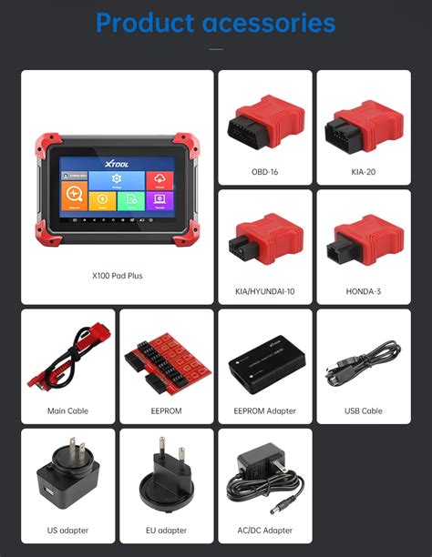 Xtool X100 Pad Plus Scan Tool Key Coding Odometer Correction