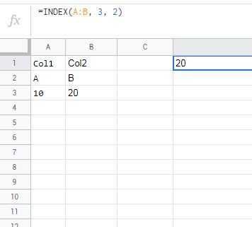 Indexing Extract A Specific Field From Array In Google Sheets Stack Overflow