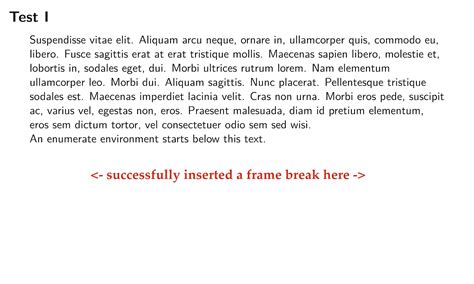 Beamerallowframebreaks Insert A Break Before Each Item Tex Latex