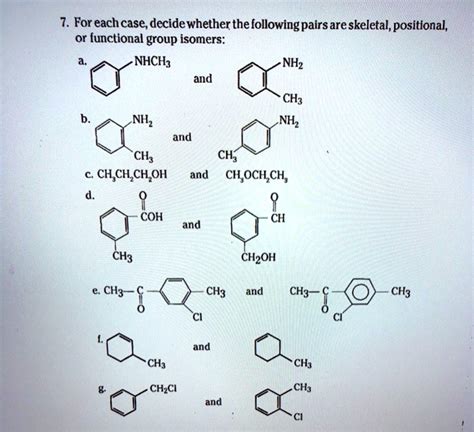 Solved 7 For Each Case Decide Whether The Following Pairs Are Skeletal Positional