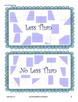 Graphing Linear Inequalities Matching Activity Interactive Bulletin Board
