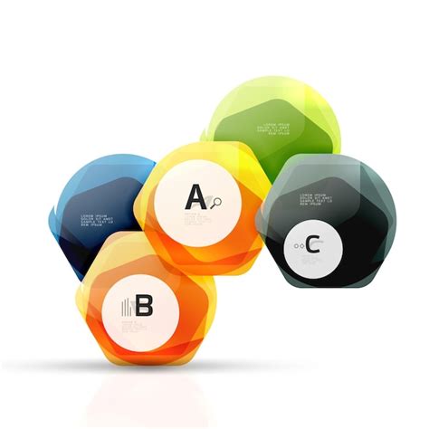 Premium Vector Geometrical Hexagons Abstract Background