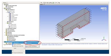 How To Setup And Run A Stand Alone Ansys Cfx Project In Interactive