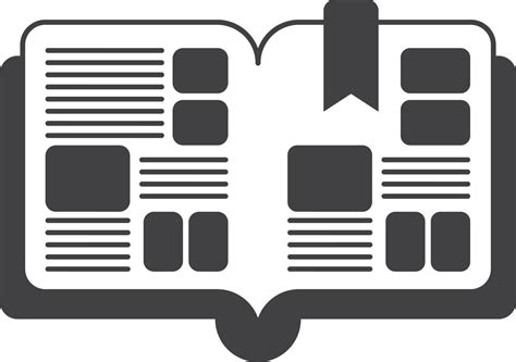 Open Book Illustration In Minimal Style 14869135 Vector Art At Vecteezy