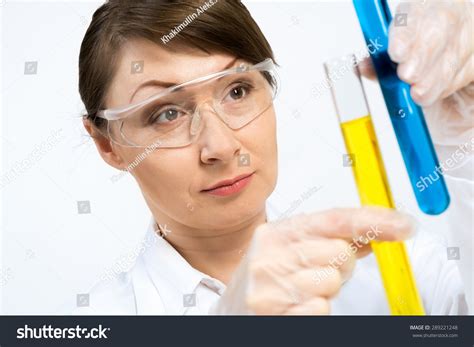 Attractive Female Scientist Making Tests Laboratory Stock Photo 289221248 Shutterstock