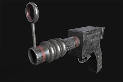 3d Model Sci Fi Ray Gun Vr Ar Low Poly Cgtrader