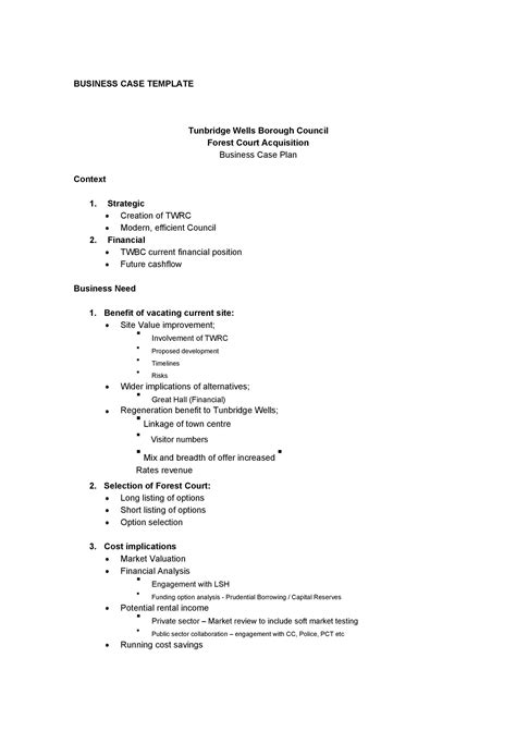 30 Simple Business Case Templates And Examples Template Lab