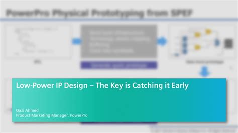 Low Power Ip Design The Key Is Catching It Early Siemens Software