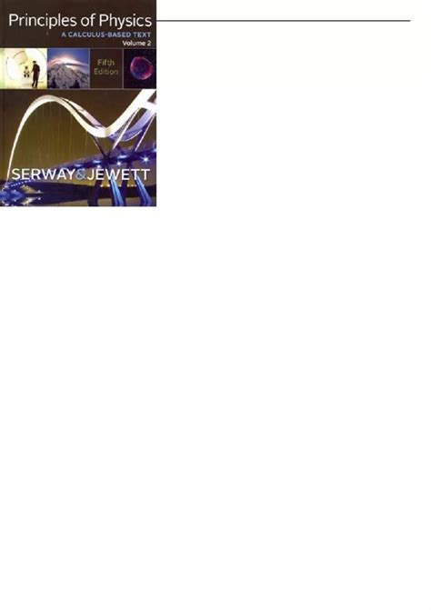 Principles Of Physics A Calculus Based Text 5th Edition Volume 1 And 2 By Raymond A Test Bank