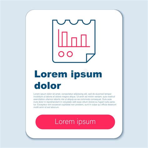 Line Document With Graph Chart Icon Isolated On Grey Background Report Text File Icon