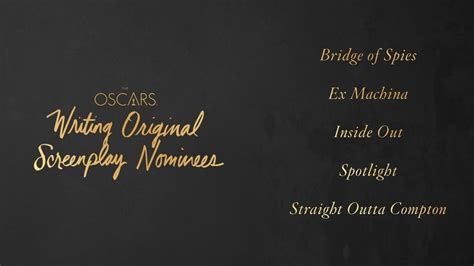 Download And Read 9 Of The 10 Oscar Nominated Screenplays For 2016 Right