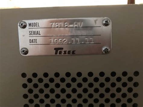 Tesec 7818 Hv Used For Sale Price 9235376 1992 Buy From Cae