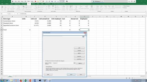 Excel 2016 Solver Example 1 Youtube