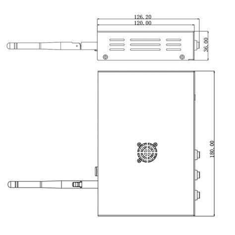Get Edatec Cm4 Io Computer Ed Cm4io 1108 C With Wifi Antena Metal Case 1gb Ram And 8gb Emmc At