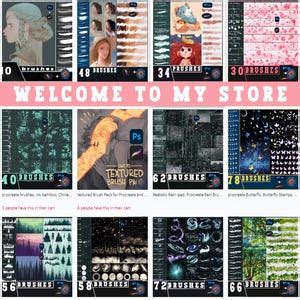 Procreate Brush Ps Brush Technology Aperture Light Effect Glare Glow Magic Array Light Particle