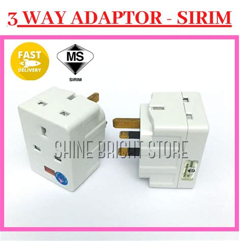 13amp 3way Adaptor Sirim Multi Way Adaptor Sirim Shopee Malaysia