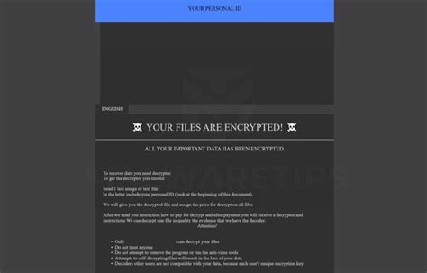 Remove Your Files Are Encrypted Ransomware Virus Guide