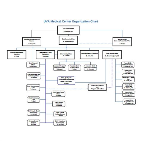 Medical Center Organizational Chart
