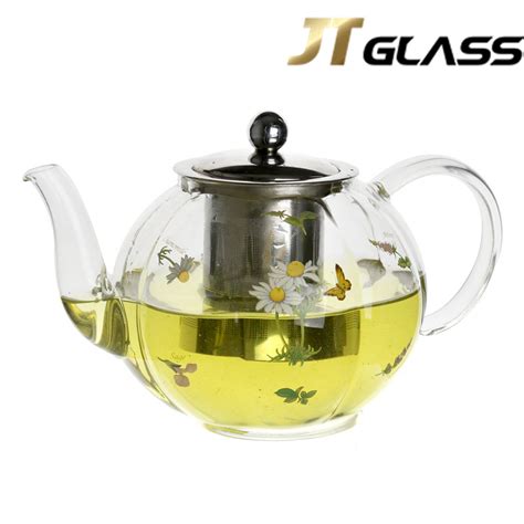 Wholesale Glass Bottle China Tea Set Glass Custom Water Bottle Espresso Pot In Chinese Hejian