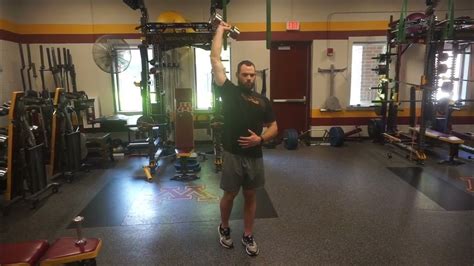 Sa Standing Tricep Db Extensions Youtube