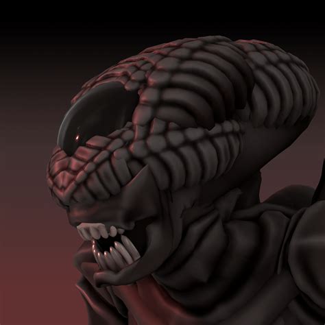 I Decided To Challenge Myself Finally To Make More Complex Minis So I Made A Xenomorph Thanks