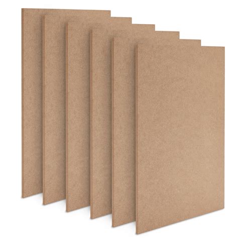 Bright Creations 6 Pack 11x14 Mdf Wood Chipboard Sheets 1 4 Inch Thick Chip Boards For Crafts