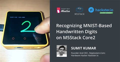 recognizing mnist based handwritten digits on m5stack core2