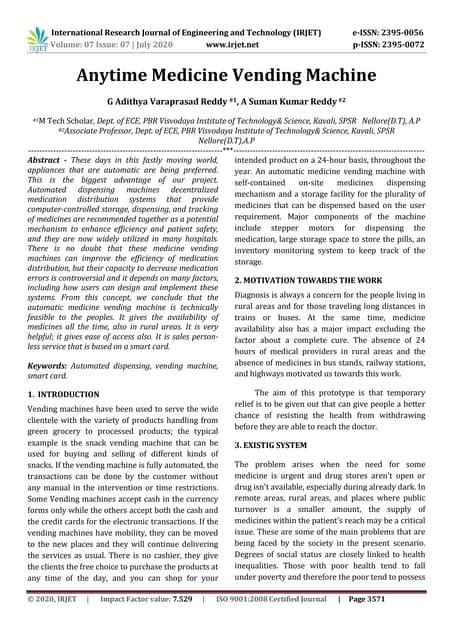 Coin Acceptor Based Vending Machine Using Microcontroller Pdf