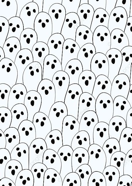 Halloween Ghost Seamless Pattern Background Wallpaper Image For Free Download Pngtree