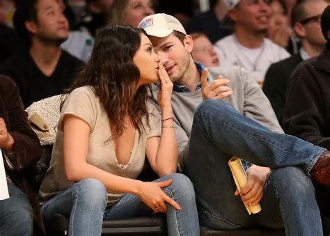 Mila Kunis Busty Showing Huge Cleavage At The LA Lakers Game Porn Pictures XXX Photos Sex