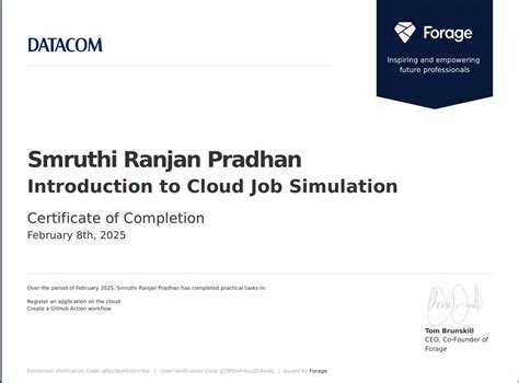 Cloudcomputing Solutionsarchitecture Aws Datacom Forage Careergrowth Smruthi Ranjan Pradhan