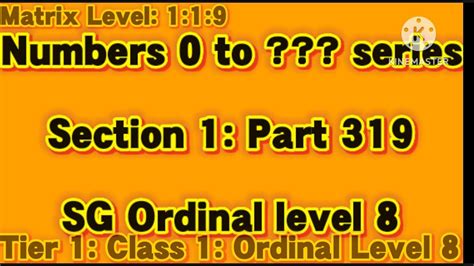 Numbers 0 To Series Part 319 Youtube