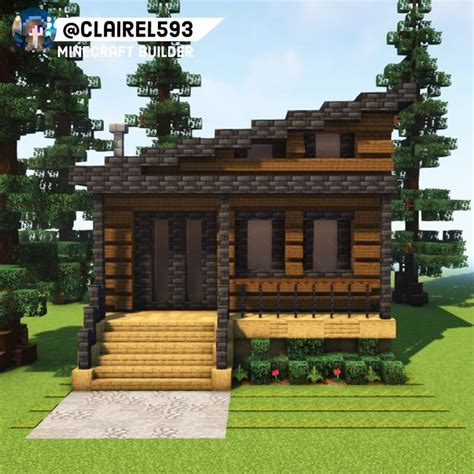 Claire1593 On Instagram Small Contemporary Log Cabin Heres A Simple